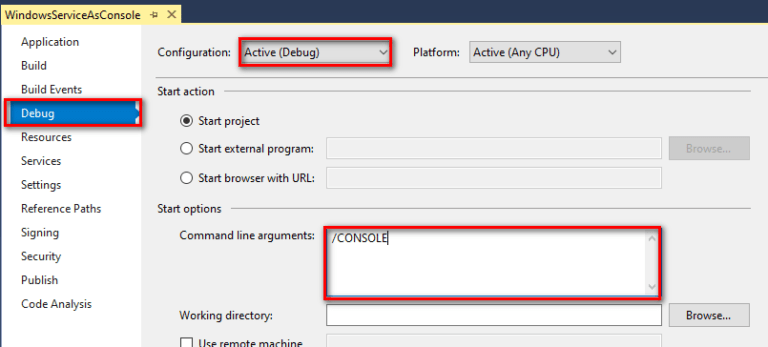 Run a Windows Service as a console app | makolyte