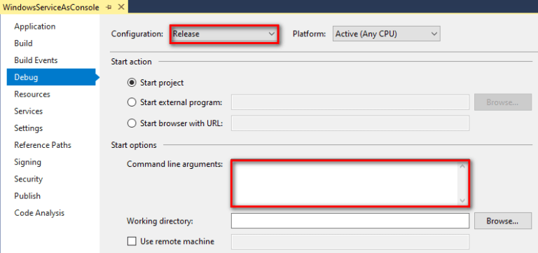 Run a Windows Service as a console app | makolyte