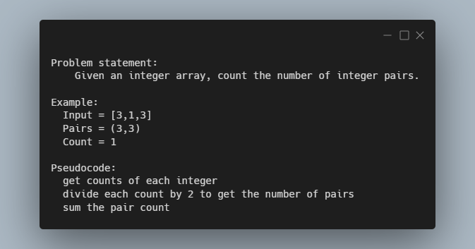 HackerRank - Sock Merchant solution | makolyte