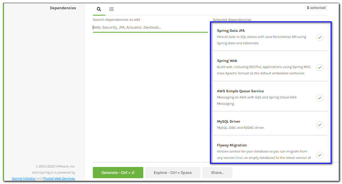 Set up a Spring Boot app with Amazon SQS | makolyte