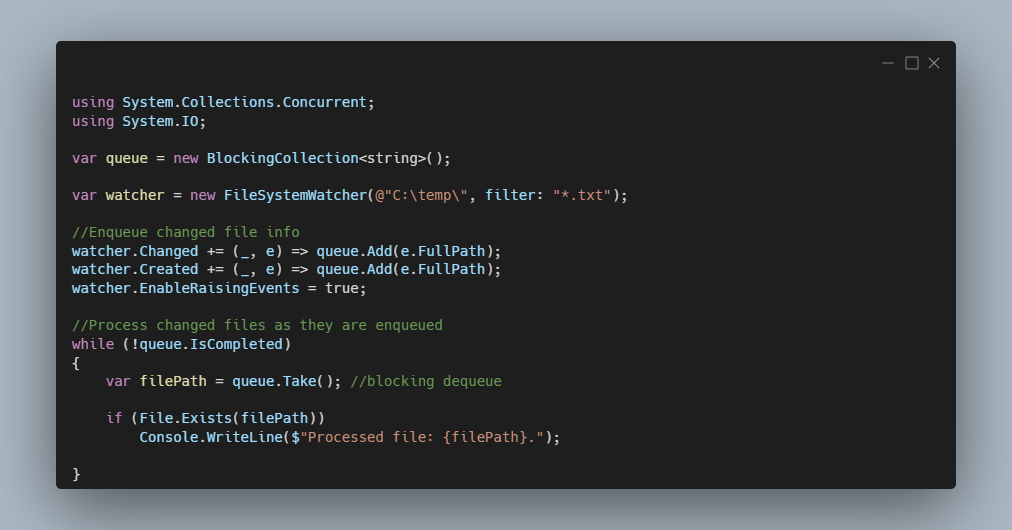 C How To Use Filesystemwatcher Makolyte