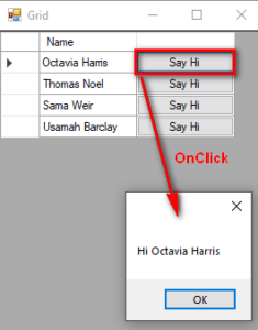 WinForms: How to handle DataGridViewButtonColumn click event | makolyte
