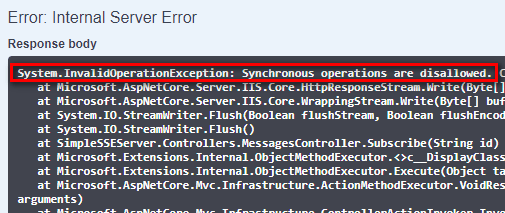 Error: Synchronous operations are disallowed | makolyte