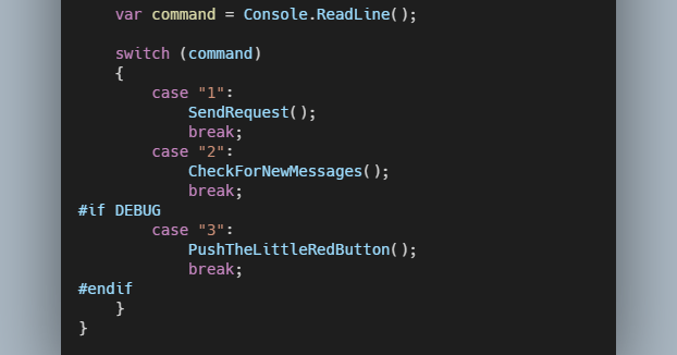C# - Conditional compilation | makolyte C# - Conditional compilation | makolyte
