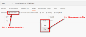 How to upload a file with Postman | makolyte