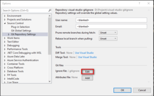 How to add .gitignore in Visual Studio | makolyte