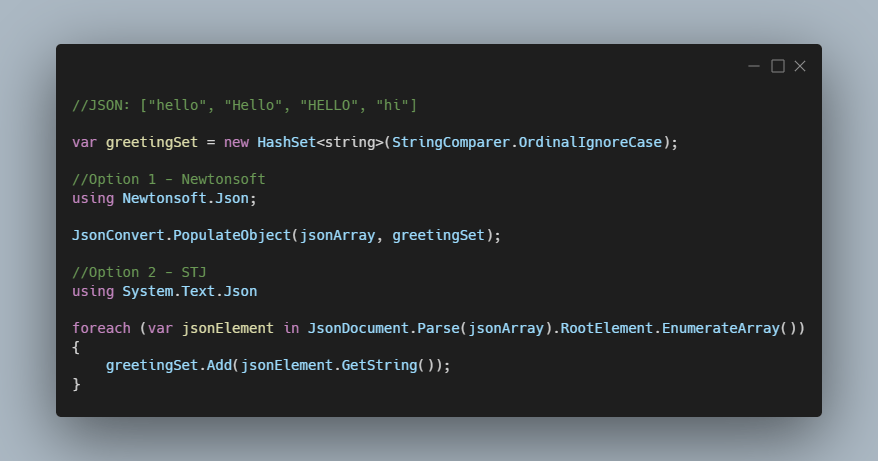 C Populate An Existing Object With JSON