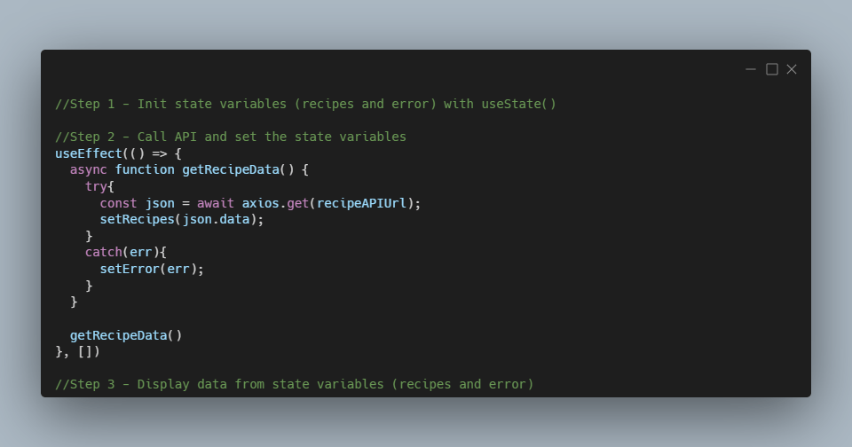 Get Data From An API In React MAKOLYTE